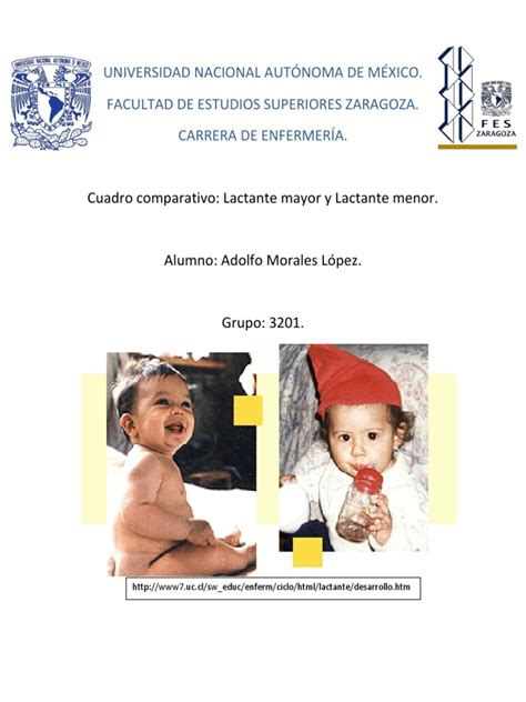Comparativa De Lactantes Menores Y Mayores Pdf Corazón Sistema