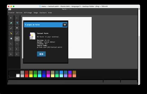 Textual Paint A Terminal Based Ms Paint Clone For Command Line Art