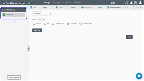 QuickBooks Triggers Connect IPaaS