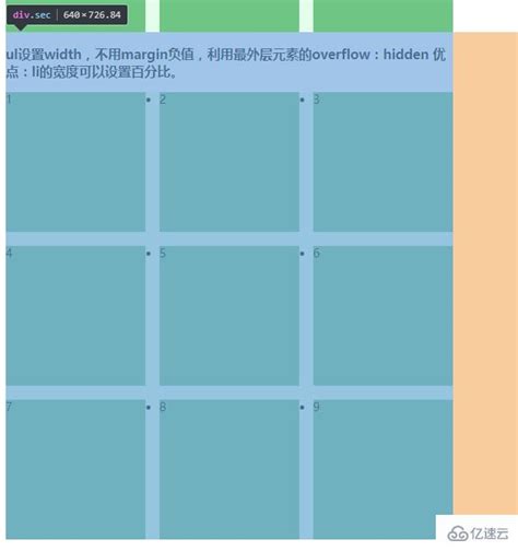 如何使用css实现九宫格布局 Web开发 亿速云