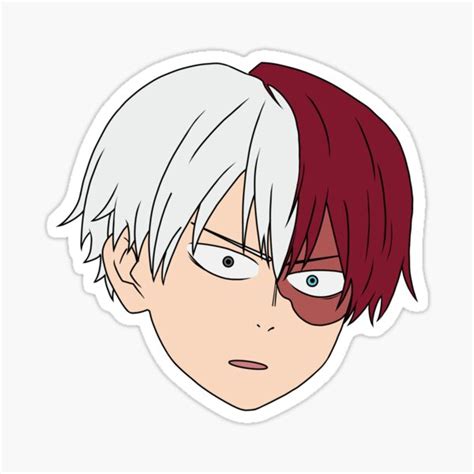 Shook Todoroki My Hero Academia Sticker For Sale By Lu Ciiis Redbubble