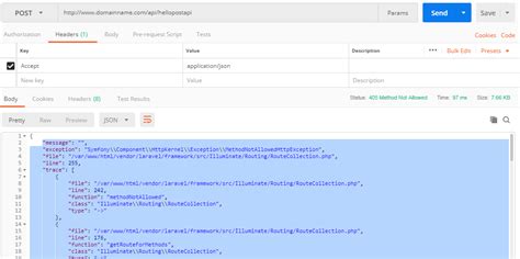 Eloquent Laravel 5 Get Api Call Is Working But Post Api Calls Are Not