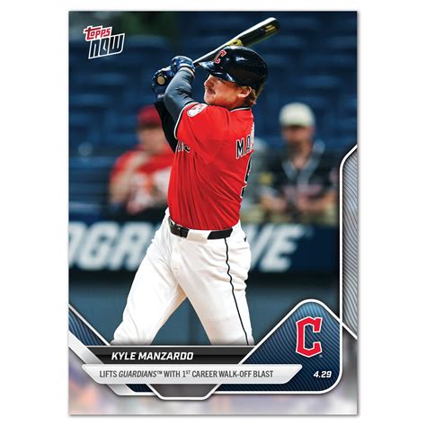 Kyle Manzardo 2025 Mlb Topps Now® Card 118 Pr 533
