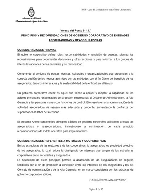 Anexo Del Punto 911 Resol 119 2018 Ssn Pdf Reaseguro Seguro