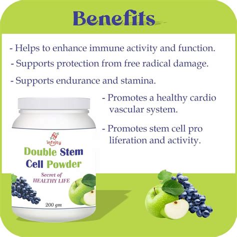 Infinity Double Stemcell Powder Packaging Type Bottle Packaging Size