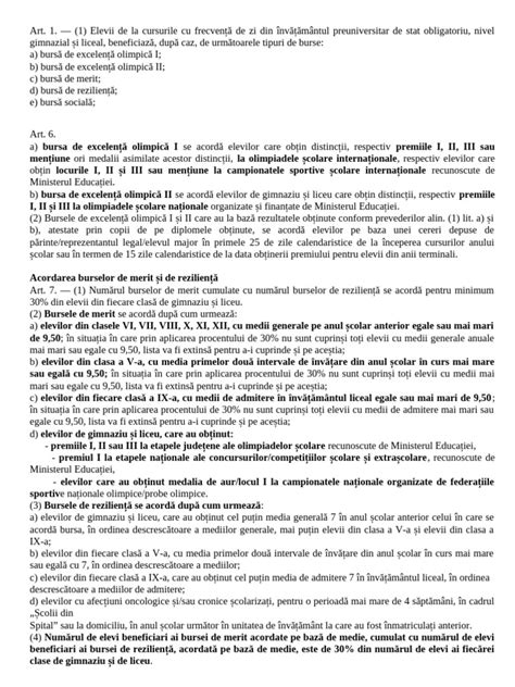 Burse Extras Pt Diriginti Pdf
