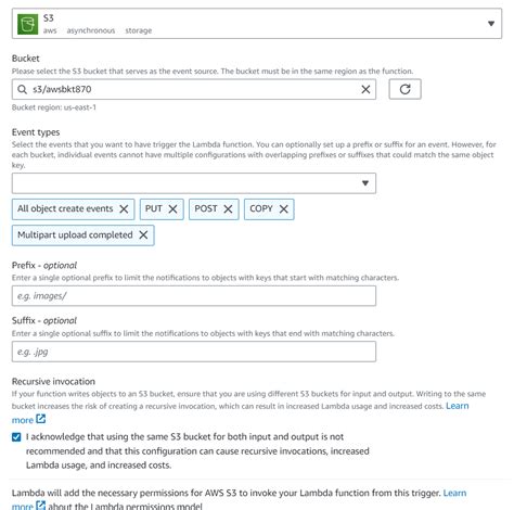 Amazon Web Services Why Is Add Trigger Not Working In Aws Lambda