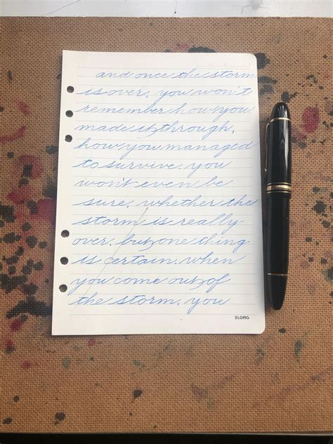 Im Back With My Cursive Handwriting Rcalligraphy