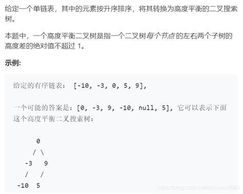 Leetcode109有序链表转换二叉搜索树leetcode升序链表建一个二叉搜索树 Csdn博客