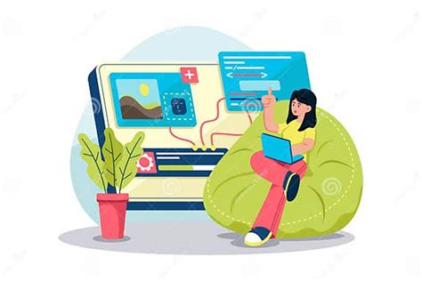 Adaptive Interface Design Illustration Concept On White Background Stock Vector Illustration