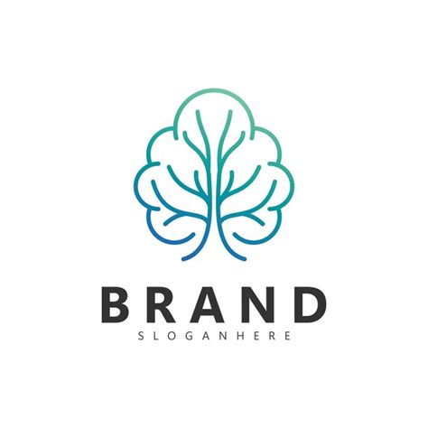 Premium Vector Brain Tree Logo Design Inspiration Vector Icon