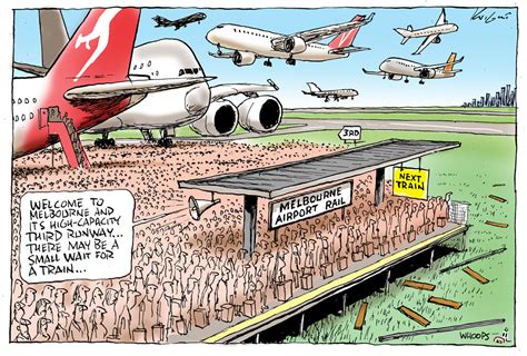 Melbournes 3rd Runway Australian Political Cartoon Knight Cartoons