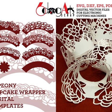 Cricut Cupcake Wrappers Etsy