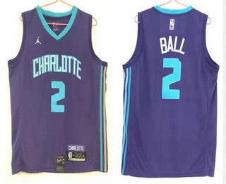 Mens Charlotte Hornets 2 Lamelo Ball Blue 2021 Brand Jordan City