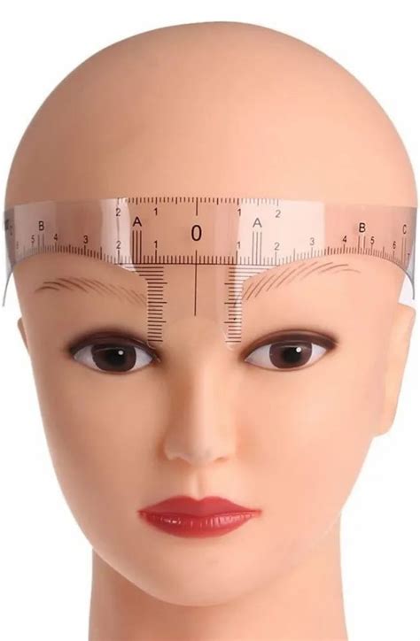 Vba Eyebrows Standard Ruler Line Eyebrow Positioning Ruler Eyebrows Left And Right Symmetrical