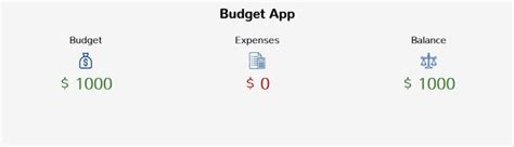 Build A Budget App With Html Css And JavaScript Budget App Learn