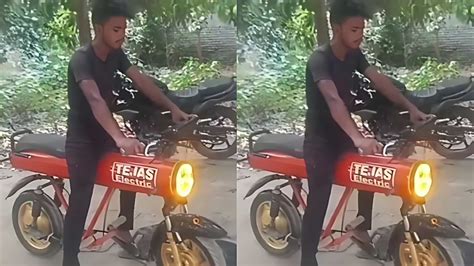 electric bike অবাক কাণ্ড ঘটিয়ে নজর কাড়লেন মোহাম্মদ রিয়াজ হার