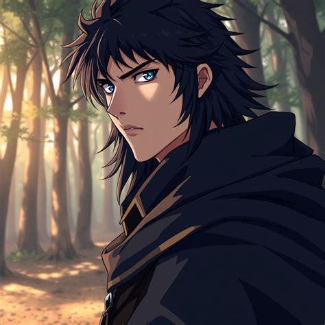 Man With Shaggy Black Hair Standing Fanart