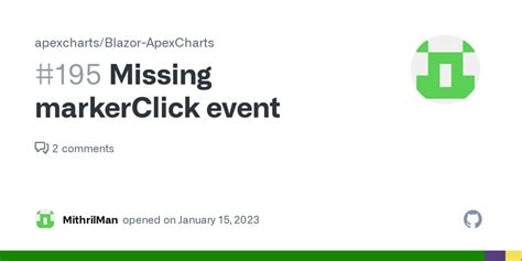 Missing Markerclick Event · Issue 195 · Apexchartsblazor Apexcharts