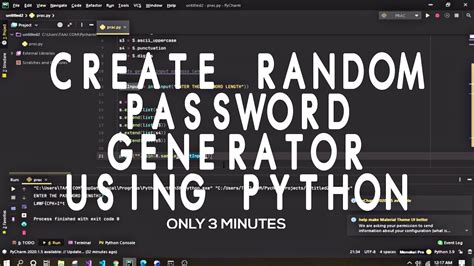 Generate Random Passwords With Python Youtube