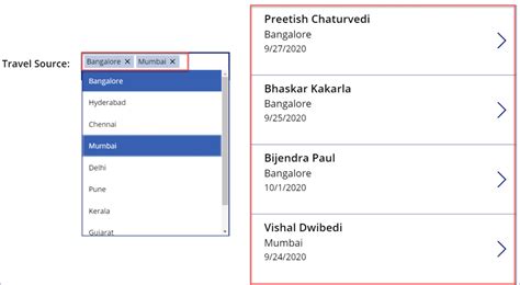 powerapps gallery control filter example spguides