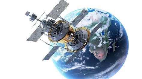 3d Rendering Of Eccentric Orbital Modern World Global Navigation
