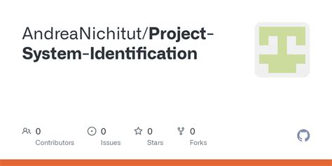 Github Andreanichitutproject System Identification