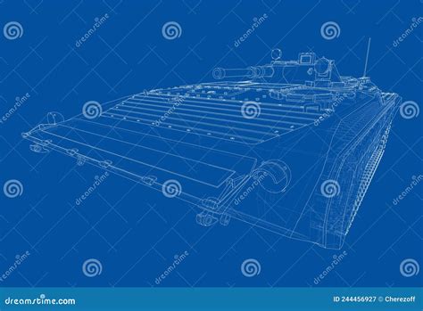 Infantry Fighting Vehicle Vector Stock Vector Illustration Of