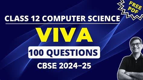 Cs Viva Questions Class 12 Python And Sql Cbse Boards 2024 25 Class