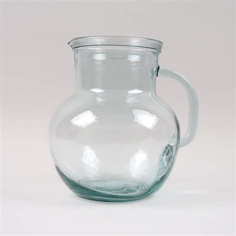 Recycled Glass Jug Black Bough Ludlow