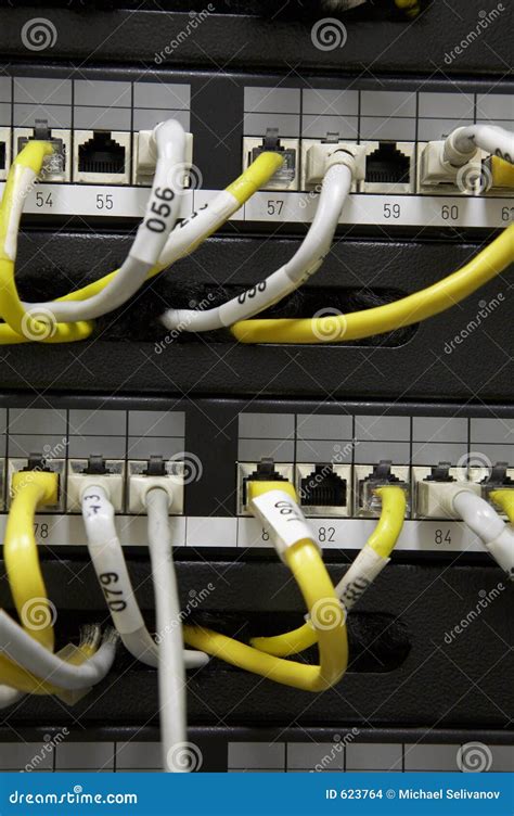 Ethernet Patch Panel Stock Photo Image Of Port Interfaces 623764