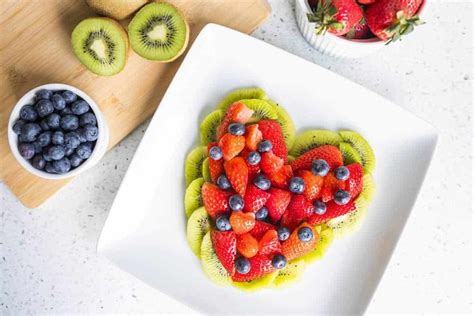 Heart Shaped Fruit Salad