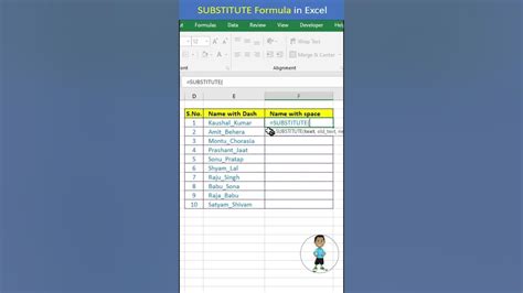 substitute formula in excel excel exceltips exceltutorial msexcel