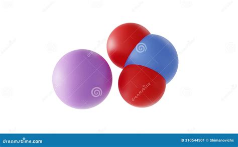 Potassium Nitrite Molecule Preservatives E249 Molecular Structure