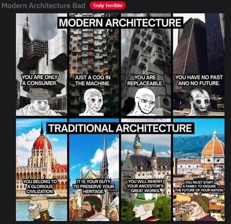 Nah The Meme Is Right Modern Architecture Is Ass Rmemesopdidnotlike