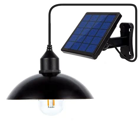 Lampa Solara Sapporo Pentru Iluminat Exterior Interior Negru Bec