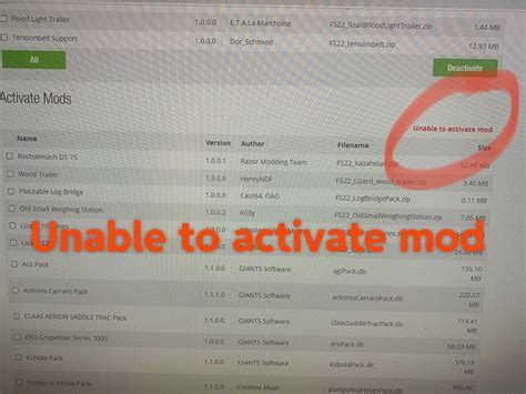 “unable To Activate Mod” Fs22 Dedicated Server Help R Farmingsimulator