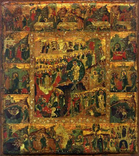 Воскресение Христово с 16 клеймами - Савин Никифор - Коллекция Пермской ...
