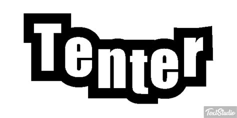 Tenter Word Animated  Logo Designs
