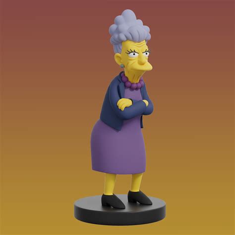 💯 Agnes Skinner The Simpsons 3d Figure Infinity Disney Style 100 Mm ・ Stl File For 3d