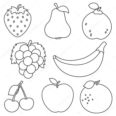 Dibujos De Frutas Para Colorear E Imprimir Fruit Coloring Pages Fruits