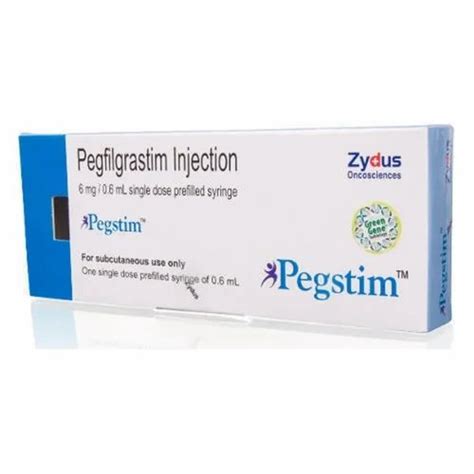 Emcure Pharmaceuticals Ltd Pegex 6 Mg Injection Dosage Form Liquid