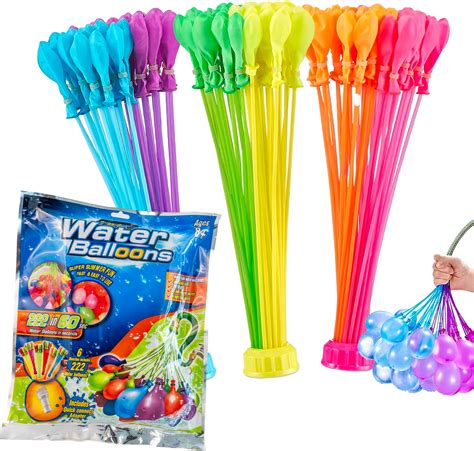 Bambibo Rapid Filling Water Balloons 222 Pcs Magic Water Balloons For