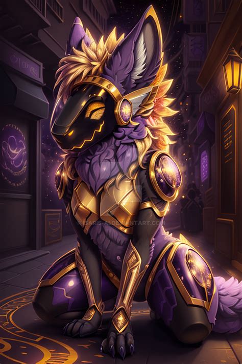 Black Gold Purple Protogen By Isaris Ai On Deviantart