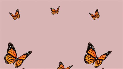 Butterfly Background Cute Laptop Wallpaper