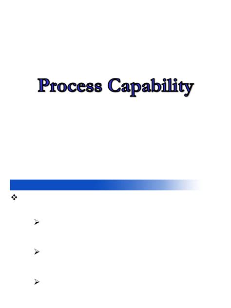 5 Process Capability Pdf Engineering Tolerance
