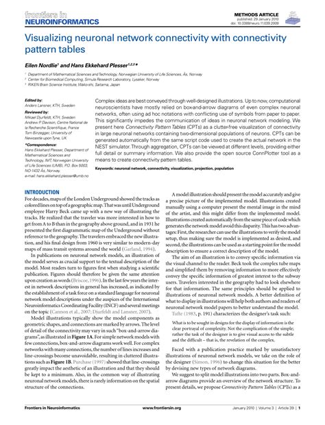 pdf visualizing neuronal network connectivity with connectivity