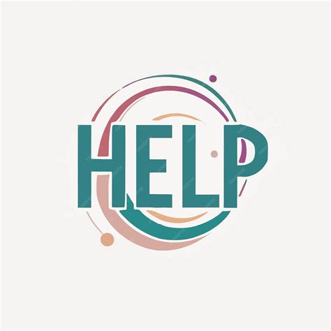 Premium Vector Help Logo On A White Background
