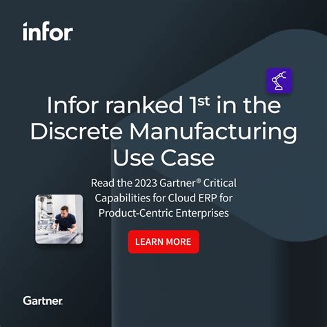 Infor On Linkedin Gartner® Evaluates Composable Cloud Erps Scoring