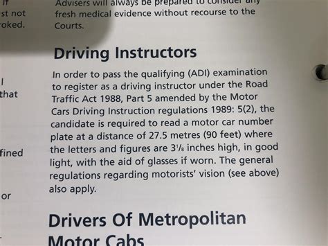 Does Anybody Know The Exact Visual Acuity Requirement For Driving